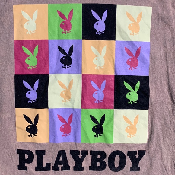 PLAYBOY | Shirts | Playboy Bunny Andy Warhol Style Multicolor Rabbit ...